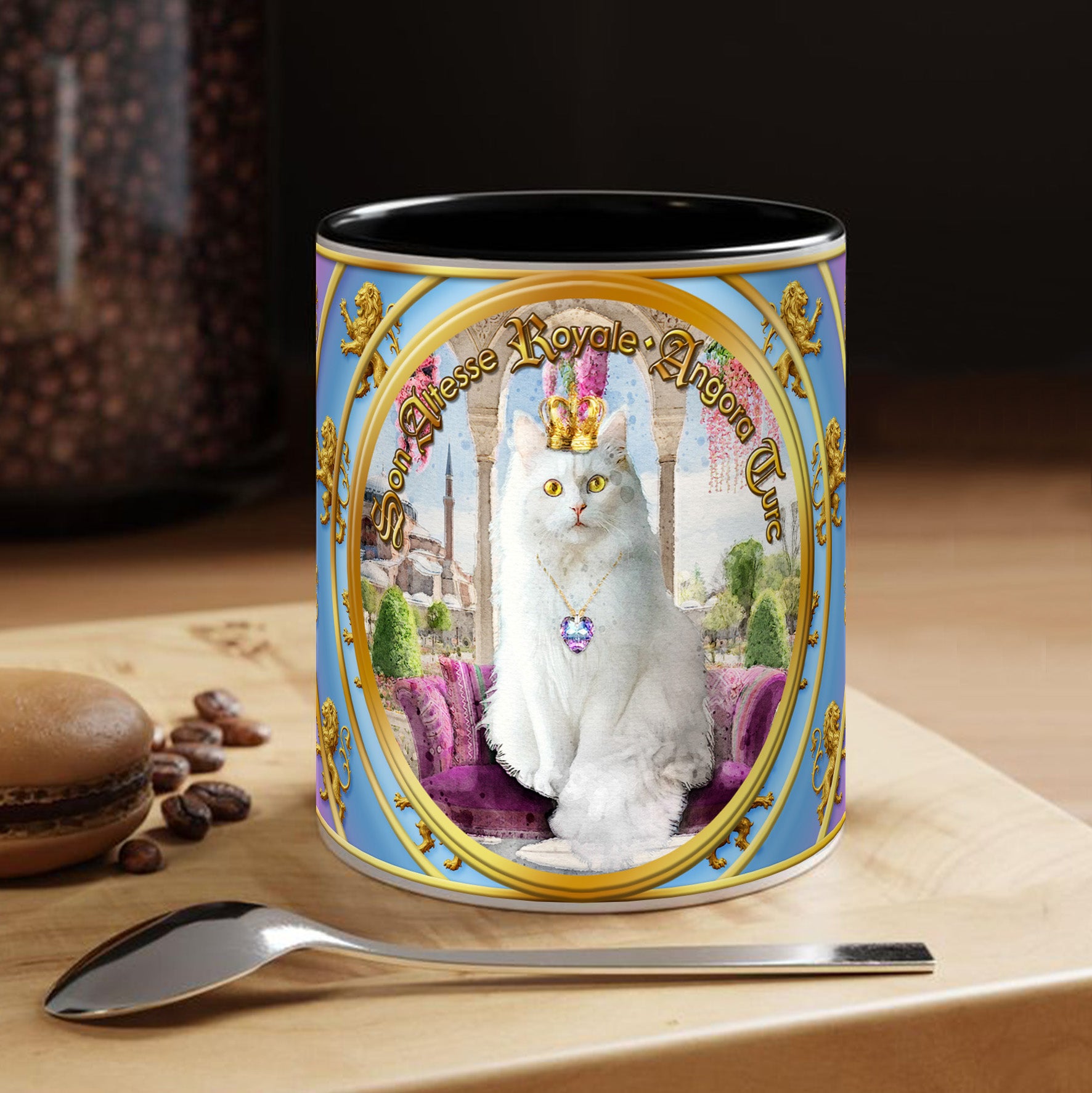 Mug Chat - "Angora turc" - Collection "Son Altesse Royale" – Miss Iz